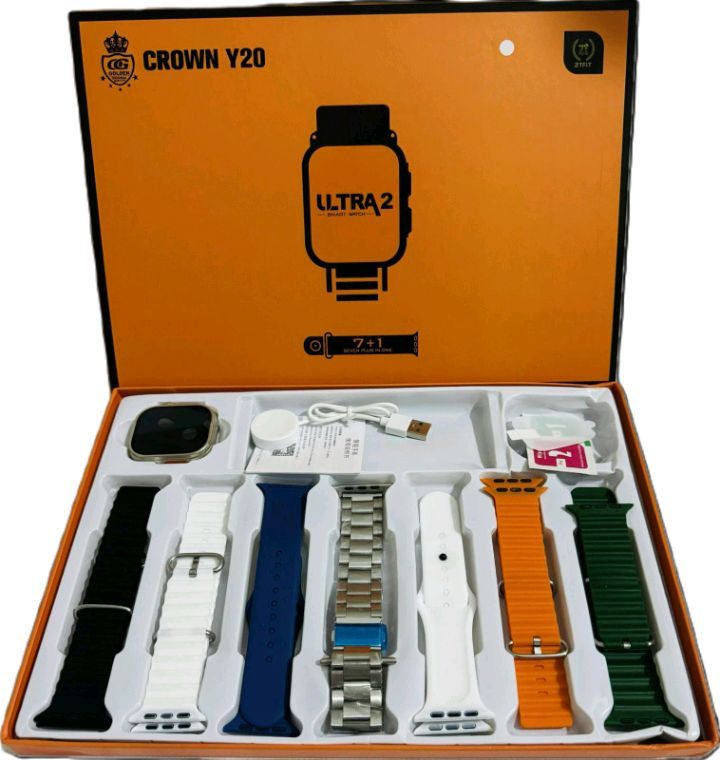 Crown y20 Ultra Smartwatch - UltraBazaar.Com